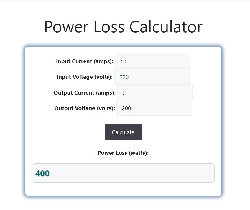 Power Loss Calculator - Savvy Calculator