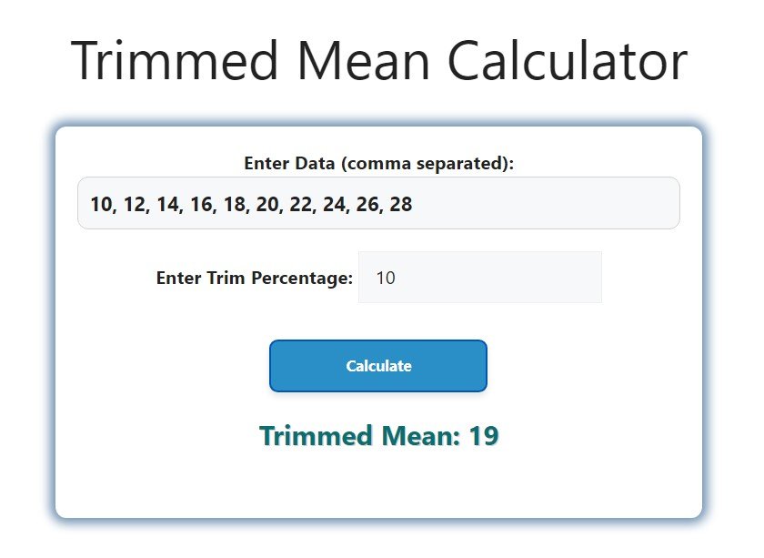 Trimmed Mean Calculator - Savvy Calculator