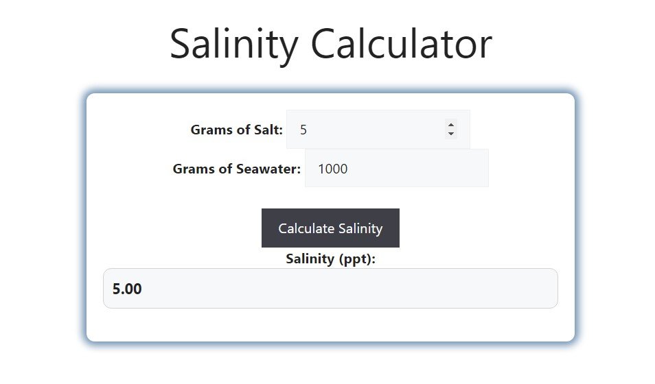 Salinity Calculator - Savvy Calculator