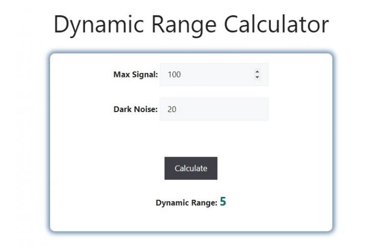 Dynamic Range Calculator - Savvy Calculator