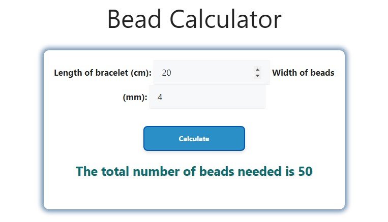 Bead Calculator - Savvy Calculator