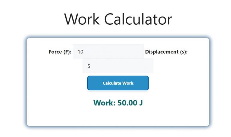 Work Calculator - Savvy Calculator