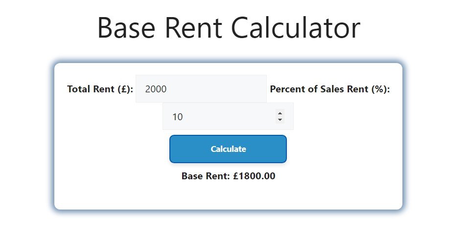 Base Rent Calculator - Savvy Calculator