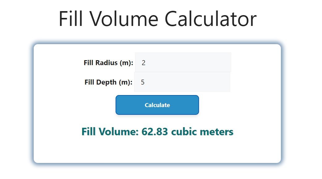 Fill Volume Calculator - Savvy Calculator