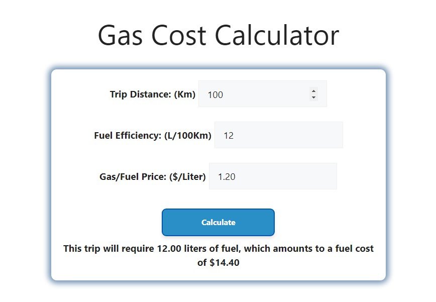 Gas Cost Calculator - Savvy Calculator