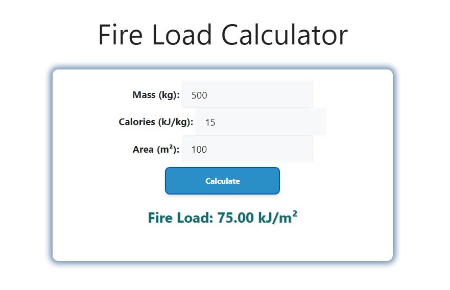 Fire Load Calculator - Savvy Calculator