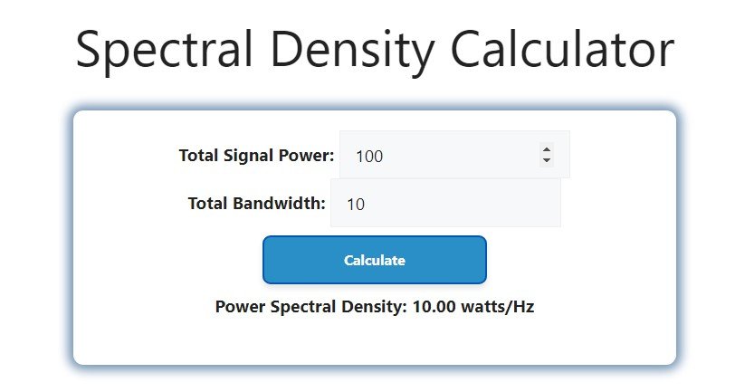 Spectral Density Calculator - Savvy Calculator
