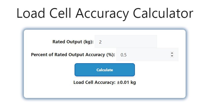 Load Cell Accuracy Calculator - Savvy Calculator