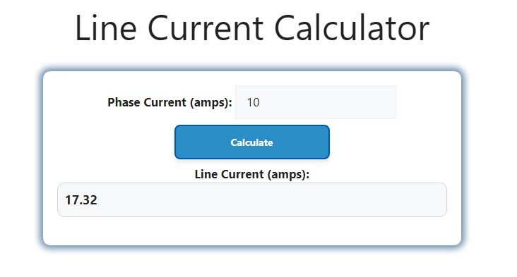 Line Current Calculator - Savvy Calculator