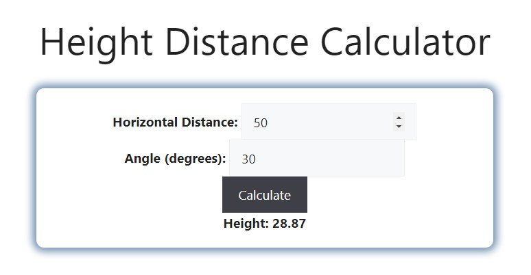 Height Distance Calculator - Savvy Calculator