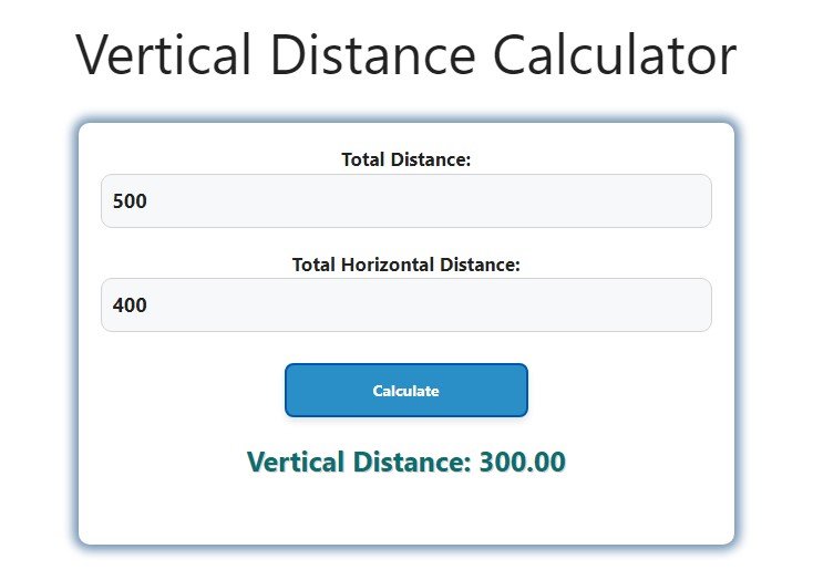 Vertical Distance Calculator - Savvy Calculator