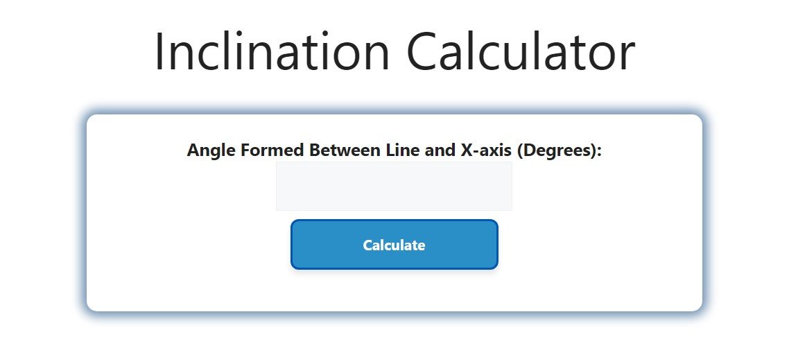 Inclination Calculator - Savvy Calculator
