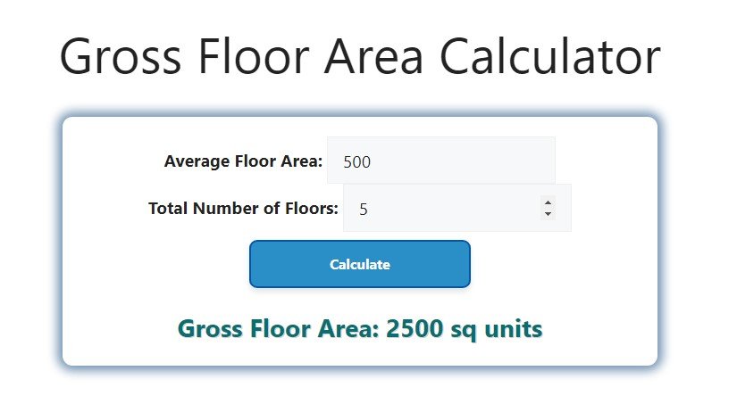 Gross Floor Area Calculator - Savvy Calculator
