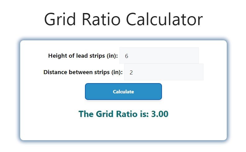 Grid Ratio Calculator - Savvy Calculator