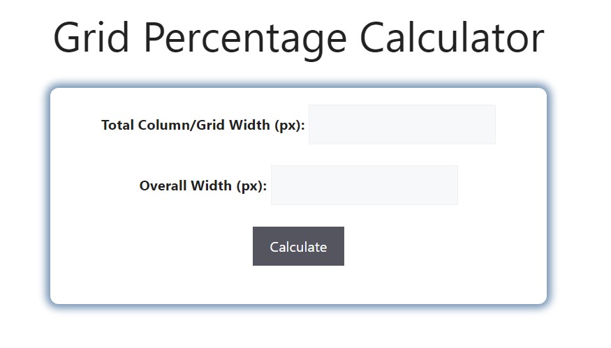Grid Percentage Calculator - Savvy Calculator Grid Percentage Calculator - Savvy Calculator