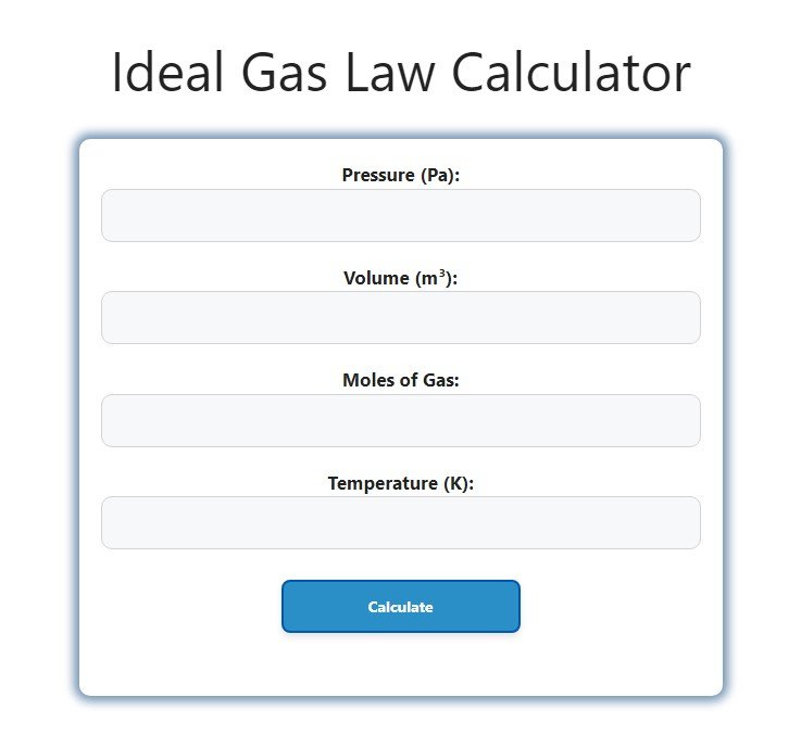 Ideal Gas Law Calculator - Savvy Calculator