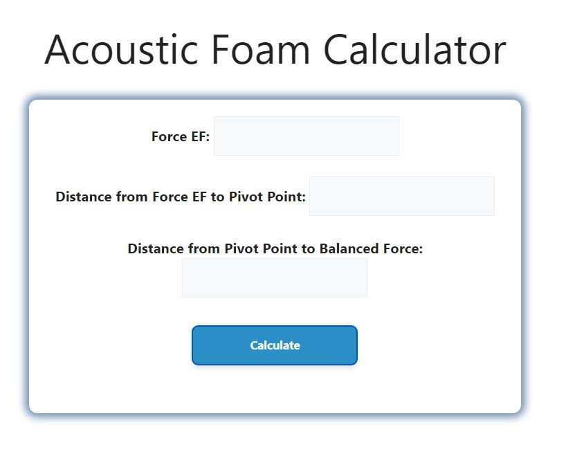 Acoustic Foam Calculator - Savvy Calculator