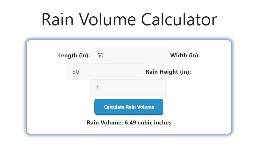 Pluviis Libri Calculator - Savvy Calculator