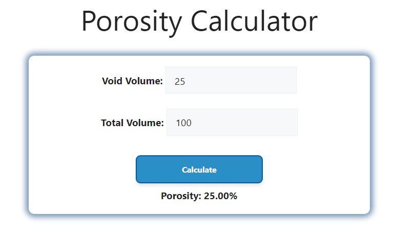 Porosity Calculator - Savvy Calculator