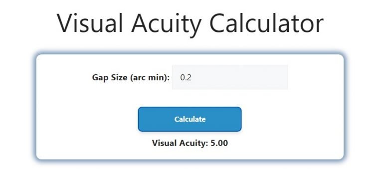Visual Acuity Calculator - Savvy Calculator