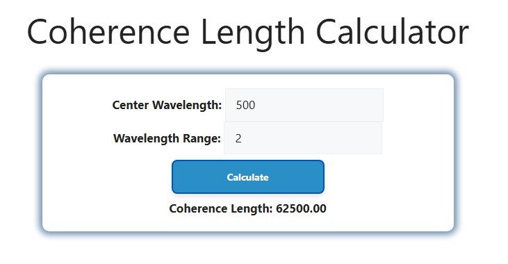 Coherence Length Calculator - Savvy Calculator