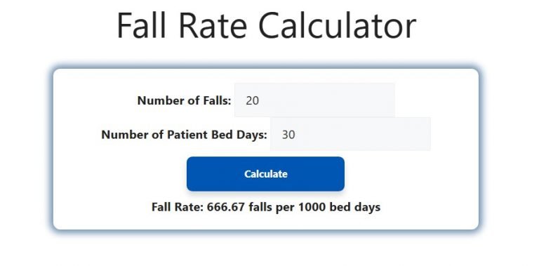 Fall Rate Calculator - Savvy Calculator