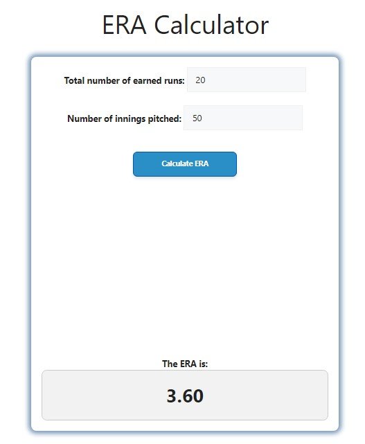 ERA Calculator - Savvy Calculator